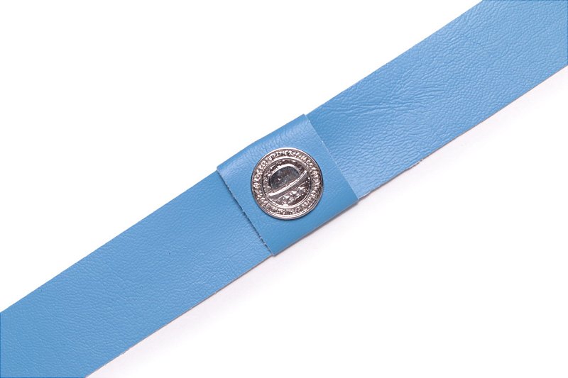 Faixa Azul Claro - Coleção Couro - Chapéu & Estilo | Chapéus Personalizados