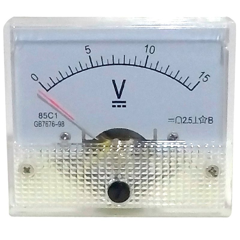 Voltímetro Analógico 15V DC SolarPro - SolarPro Engenharia