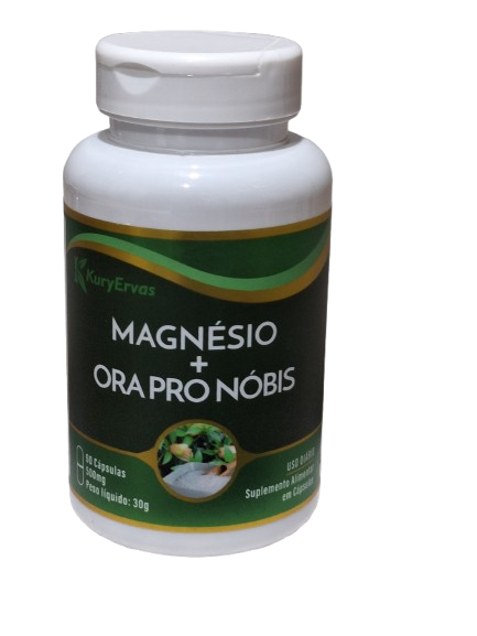 MAGNÉSIO + ORA PRO NÓBIS 60 CP 500MG - Empório Delizia Produtos Naturais