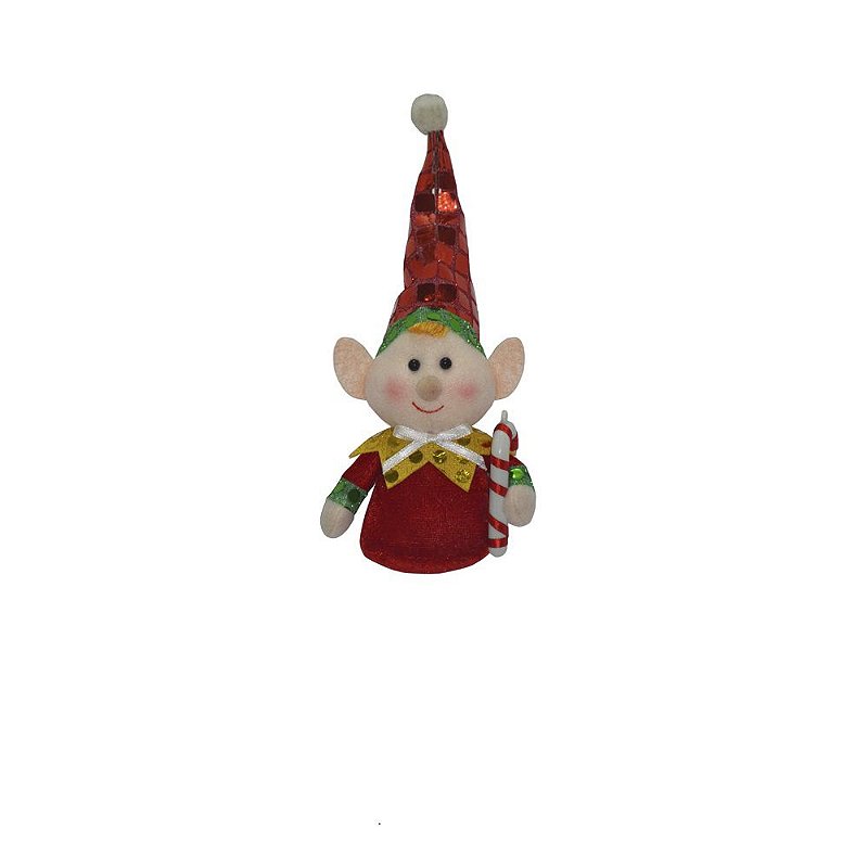 Enfeite Natal Kit Bonecos Duende de Pendurar 19 cm D&A - Detalhes ...