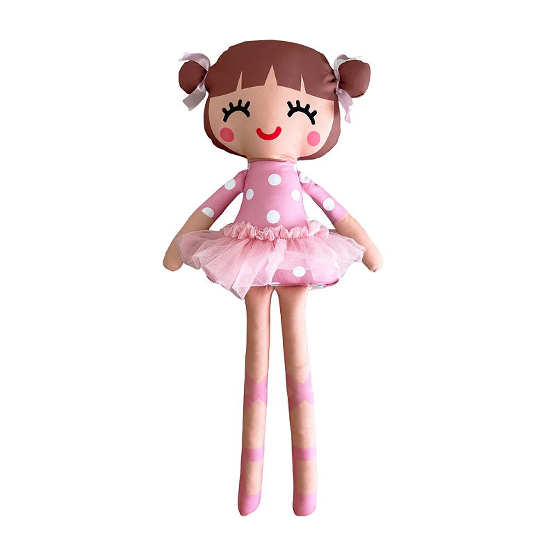 Boneca de Pano Articulada Bailarina Aurora | MiniSer - MiniSer - Coisas ...