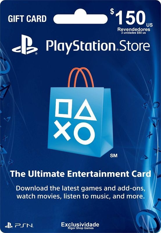 Playstation Network Card 150 3 unidades PSN Card 50