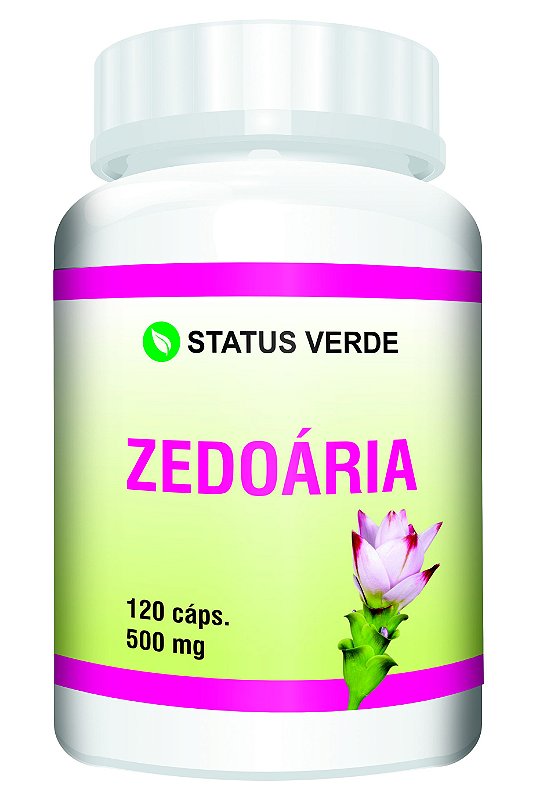 Zedoária 500mg 120 Cápsulas Status Verde - Status Verde