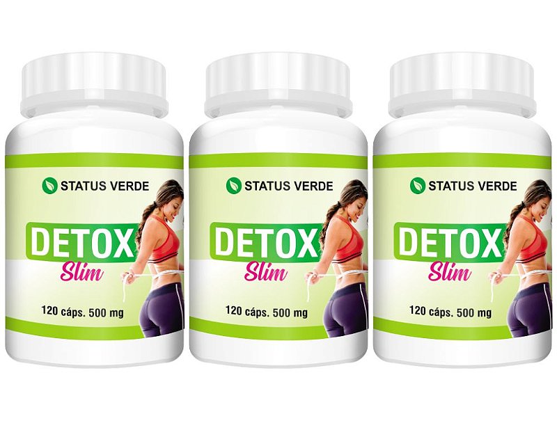 Kit 3 Detox Slim 360Cáps - 500mg Status Verde - Status Verde