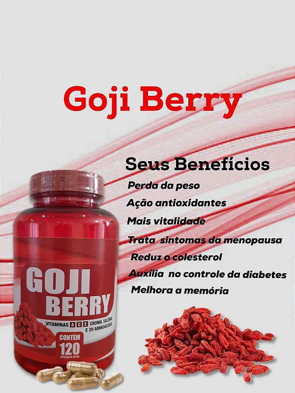Kit 3 Goji Berry 500mg 360 Cáps - Original - Status Verde