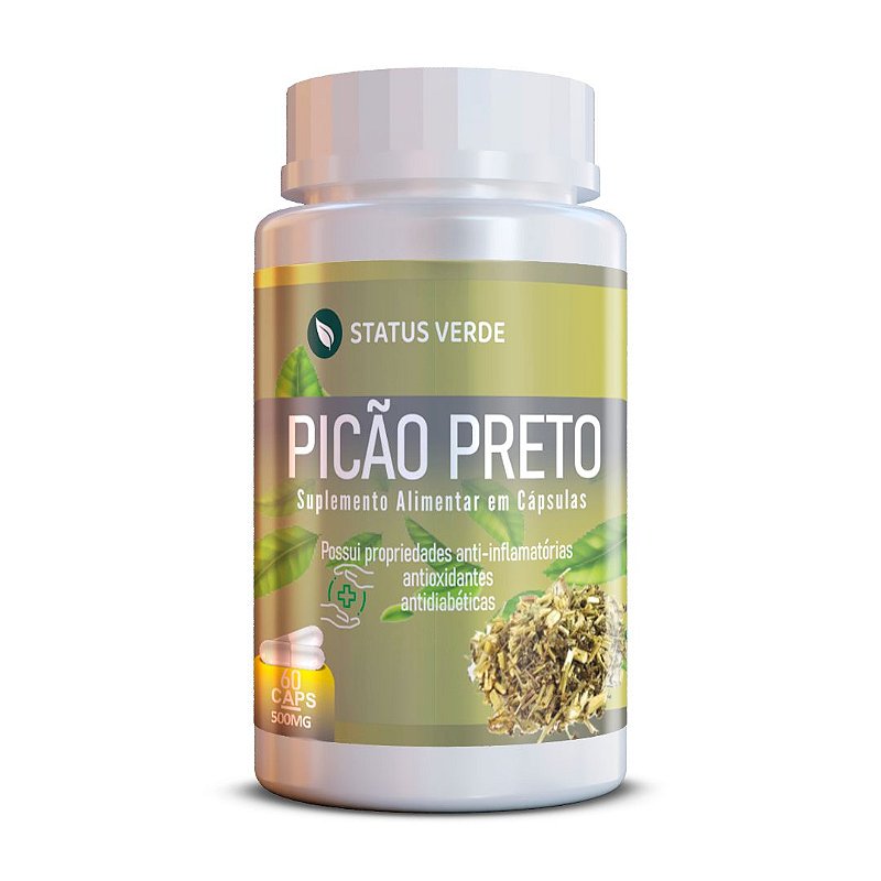 Picão Preto 60Cáps 500mg Status Verde - Status Verde