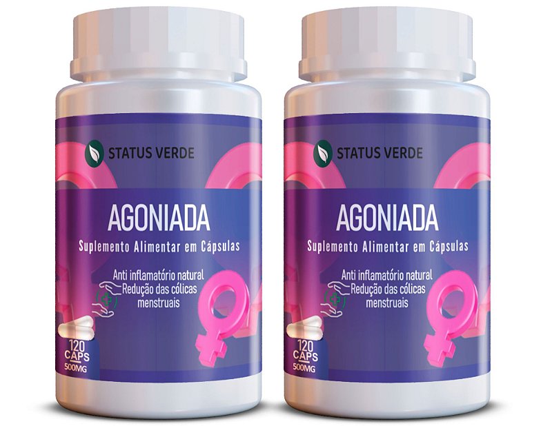 Kit 2 Agoniada 240Cáps 500mg Status Verde - Status Verde