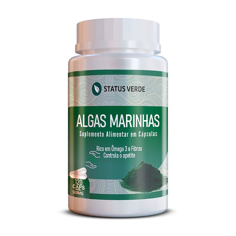 Algas Marinhas 120Cáps 500mg Status Verde - Status Verde