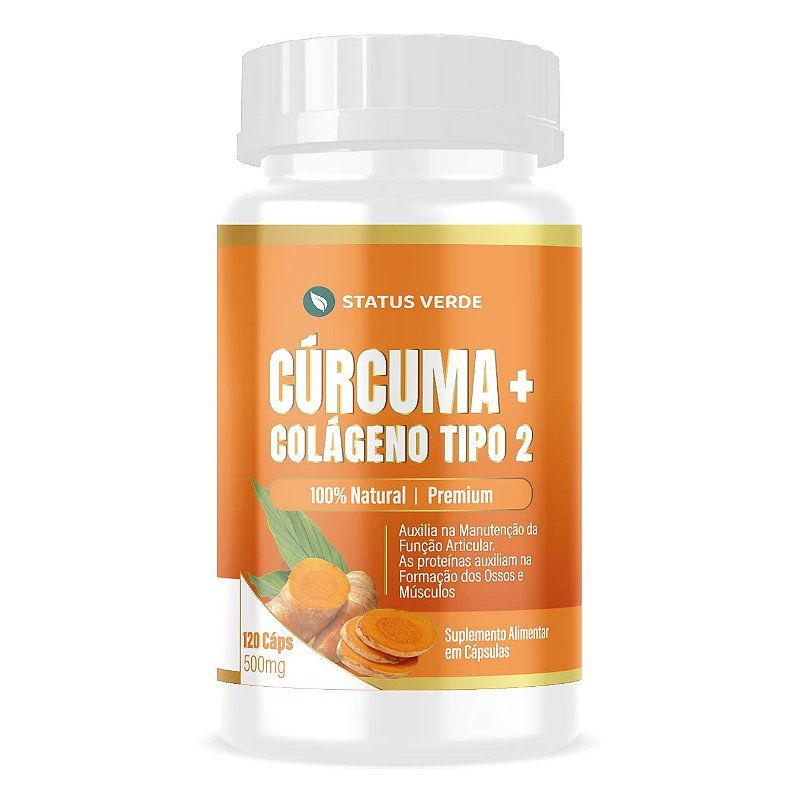 Cúrcuma + Colágeno Tipo 2 - Fórmula Pura para Articulações Saudáveis ...