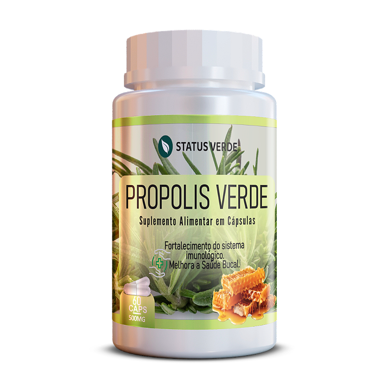 Própolis verde 60 Cápsulas 500mg Status Verde - Status Verde