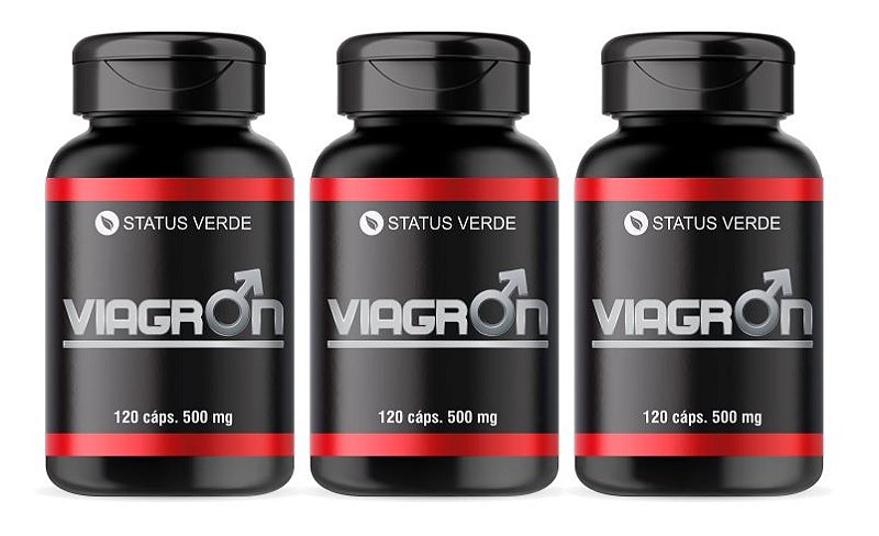 Kit 3 Viagron 500mg 360 Cápsulas - Status Verde - Status Verde