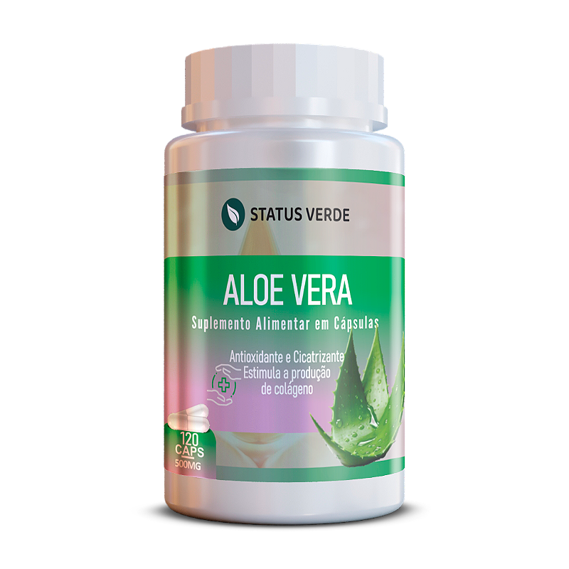 Kit 12 Aloe Vera 1440 Cápsulas 500mg Status Verde - Status Verde