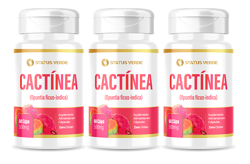 Kit 3 Cactínea 180 Cápsulas 500mg Status Verde - Status Verde