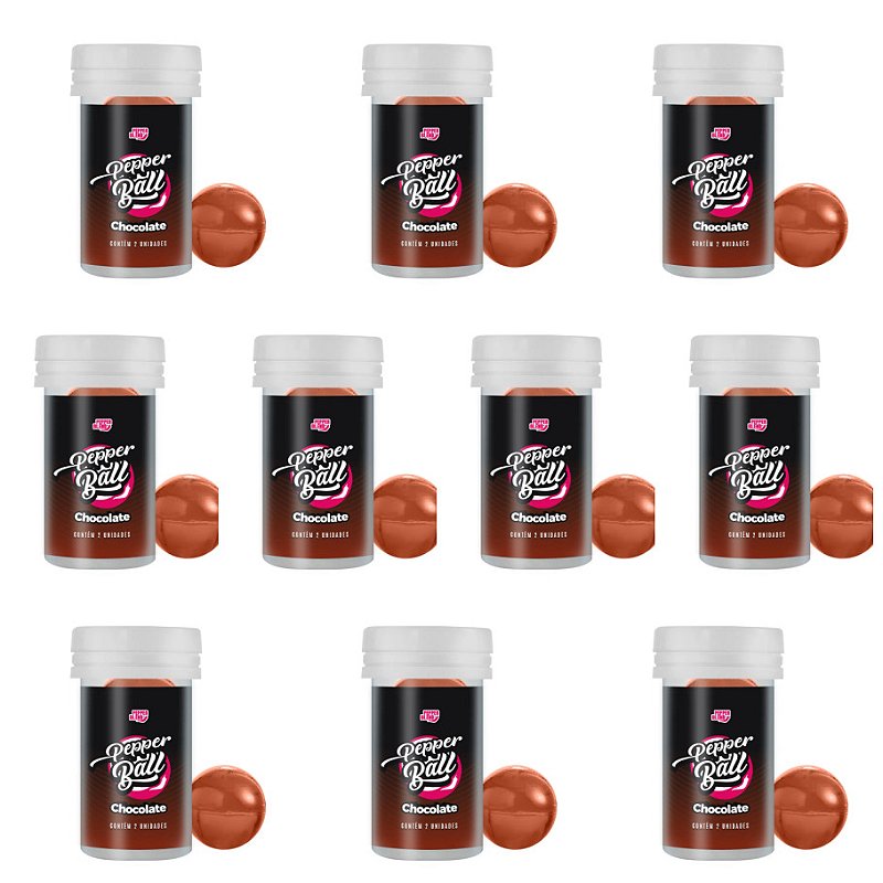 Pepper Ball Chocolate -KIT 10UN - Distribuidora Hot Flowers