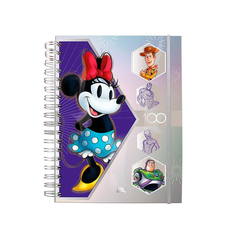 Mini Caderno Folhas Reposicionáveis Disney 100 - Coleção Especial ...