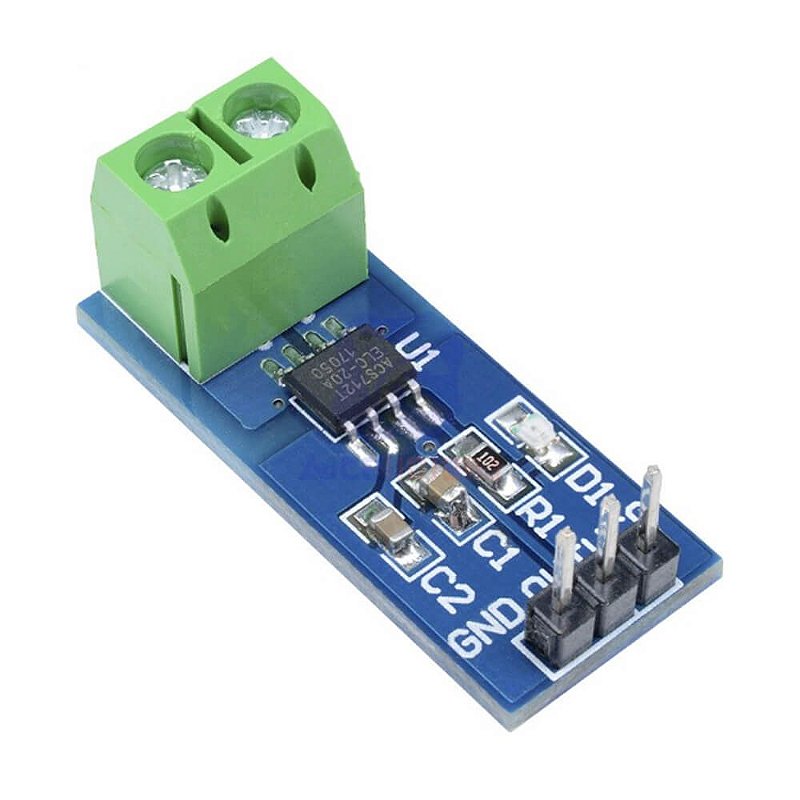 Sensor De Corrente Acs712 20a Bit Maker Arduinos Módulos Sensores 3d E Robótica