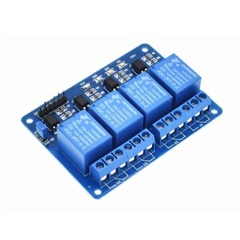 Módulo Relé 5V 4 Canais com Optoacopladores - Bit Maker - Arduinos ...