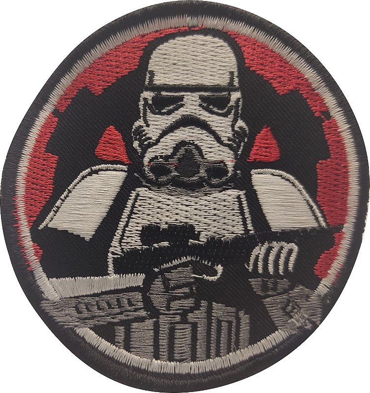 Patch Storm Trooper Bordado Airsoft - Patches Militares Emborrachado e Bordados