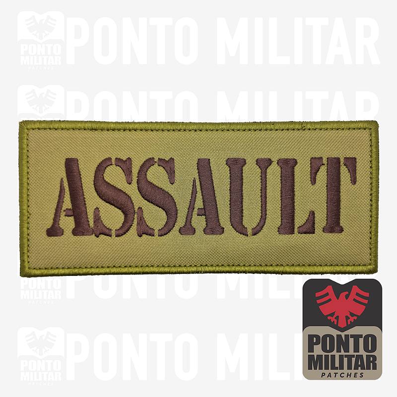 Assault Patch Costa Grande Bordado - Ponto Militar - Patches Militares Emborrachado e Bordados