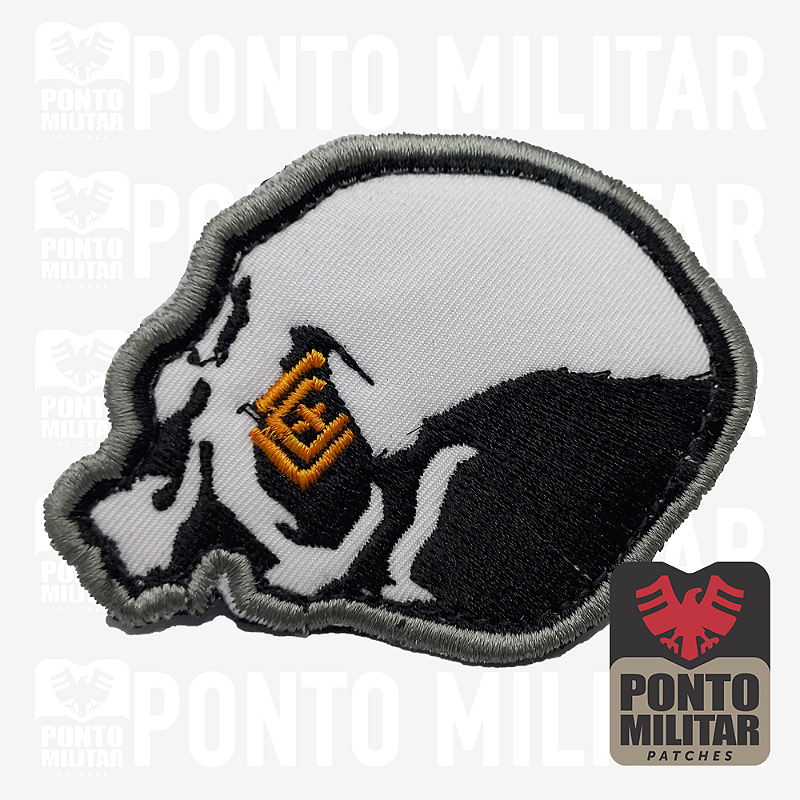 Caveira 5.11 Loja Tática Patch Bordado - Ponto militar - Patches Militares Emborrachado e Bordados