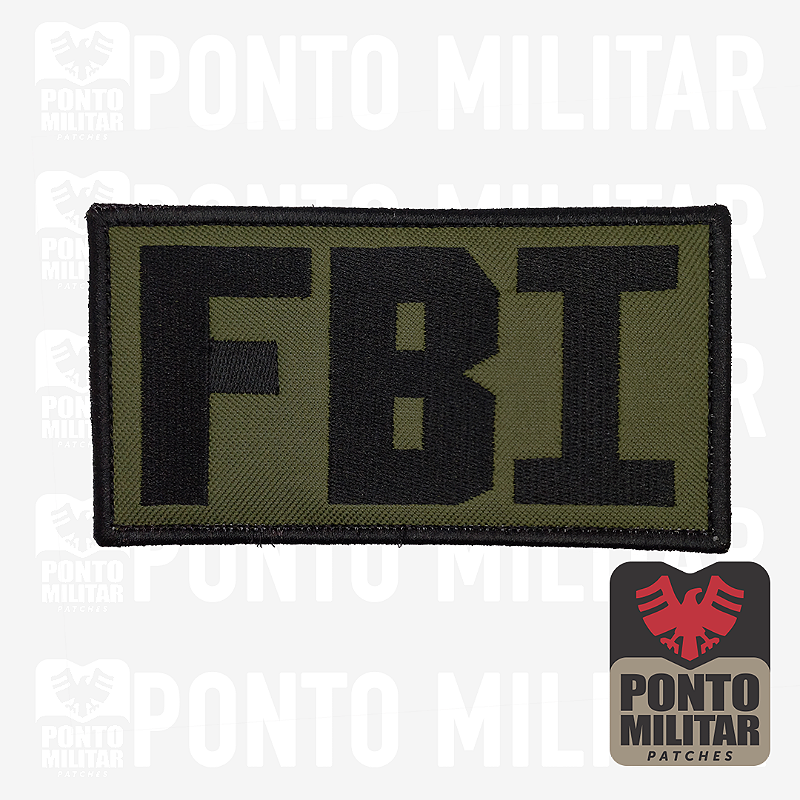 Emblema FBI Patch Bordado Costas 16x8,5cm - Ponto Militar - Patches ...