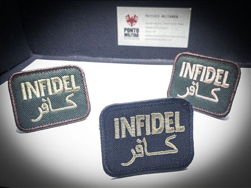 Patch INFIDEL AIRSOFT - Patches Militares Emborrachado e Bordados