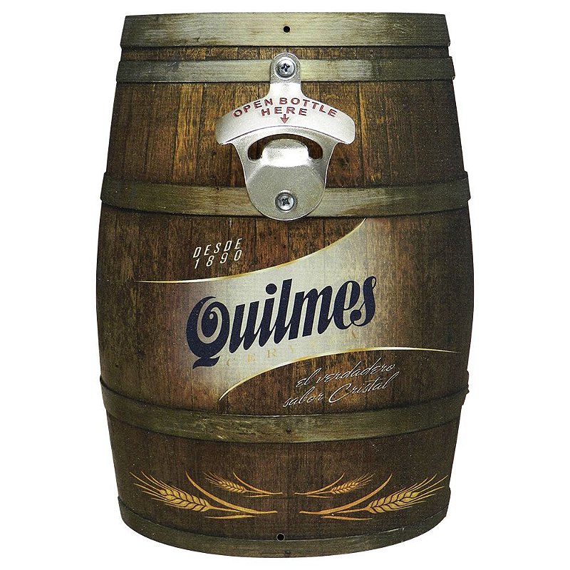 Abridor de Garrafa Barril Quilmes - Loja de Artigos para Decoração ...