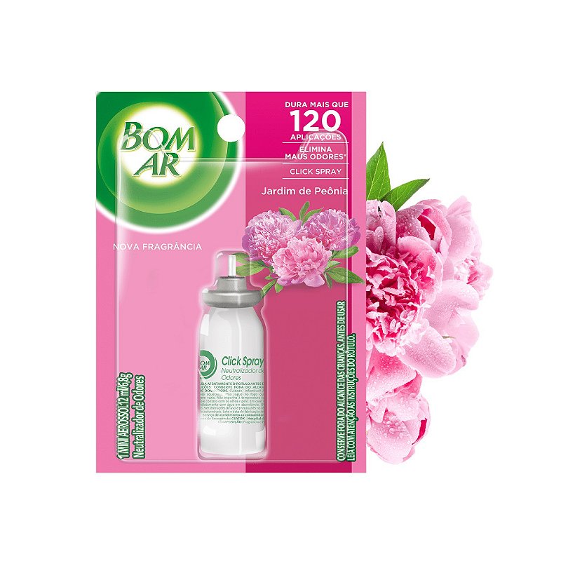 BOM AR AIR WICK CLICK SPRAY JARDIM DE PEÔNIA REFIL - 12ML - Papelaria ...