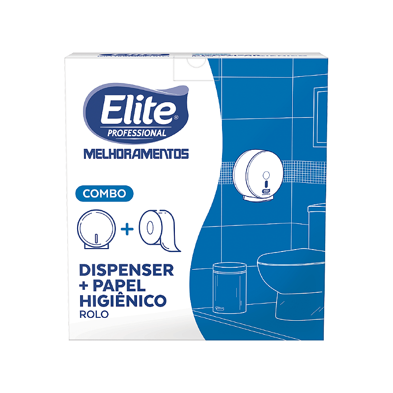 COMBO DISPENSER + PAPEL HIGIÊNICO ROLO - ELITE - Papelaria Zap Ltda ...
