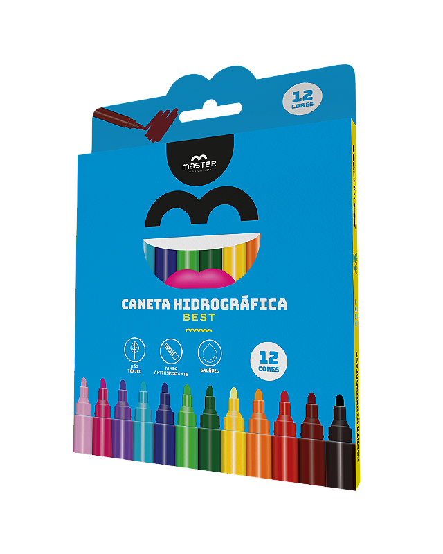 CANETA HIDROGRÁFICA BEST 12 CORES - MASTER - Papelaria Zap Ltda » Muito ... CANETA HIDROGRÁFICA BEST 12 CORES - MASTER - Papelaria Zap Ltda » Muito ...