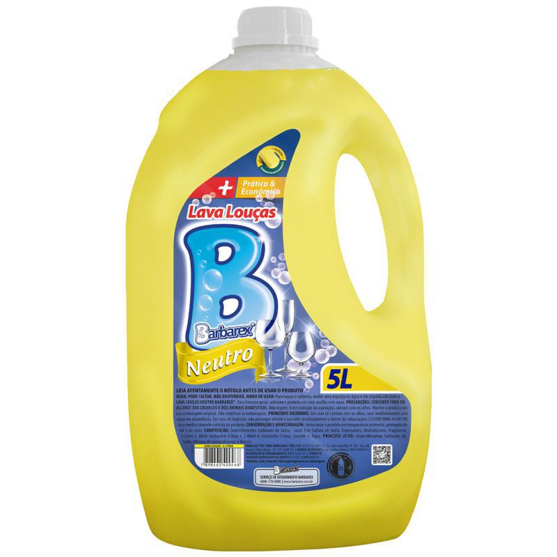 DETERGENTE NEUTRO 5L - BARBAREX - Papelaria Zap Ltda » Muito mais que ...