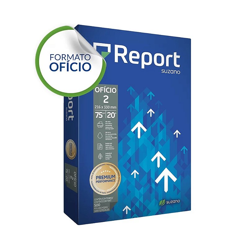 PAPEL REPORT OFÍCIO 2 216MMX330MM PREMIUM - 500 FLS - Papelaria Zap ...