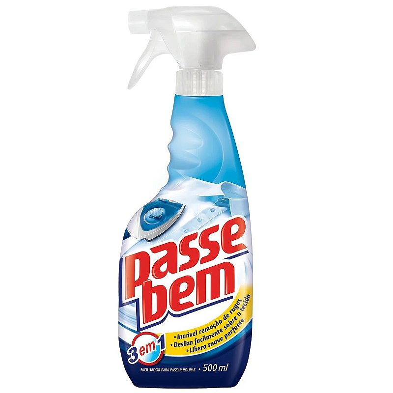 FACILITADOR PARA PASSAR ROUPAS PASSE BEM - 500ML - Papelaria Zap Ltda ...