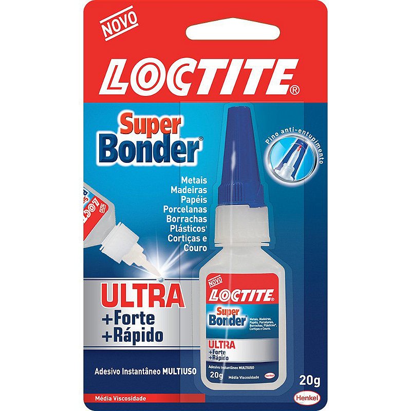 SUPER BONDER ORIGINAL ULTRA 20G - LOCTITE - Papelaria Zap Ltda » Muito ...
