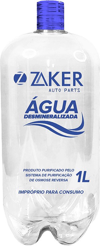 Zaker Água Desmineralizada 1L - MSLub - Sua Troca de Óleo pela Internet