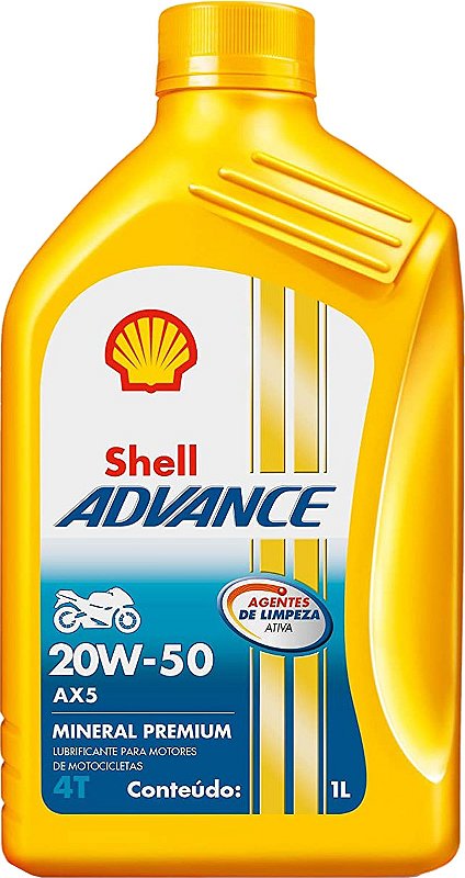 Shell Advance AX5 20W50 - MSLub - Sua Troca de Óleo pela Internet
