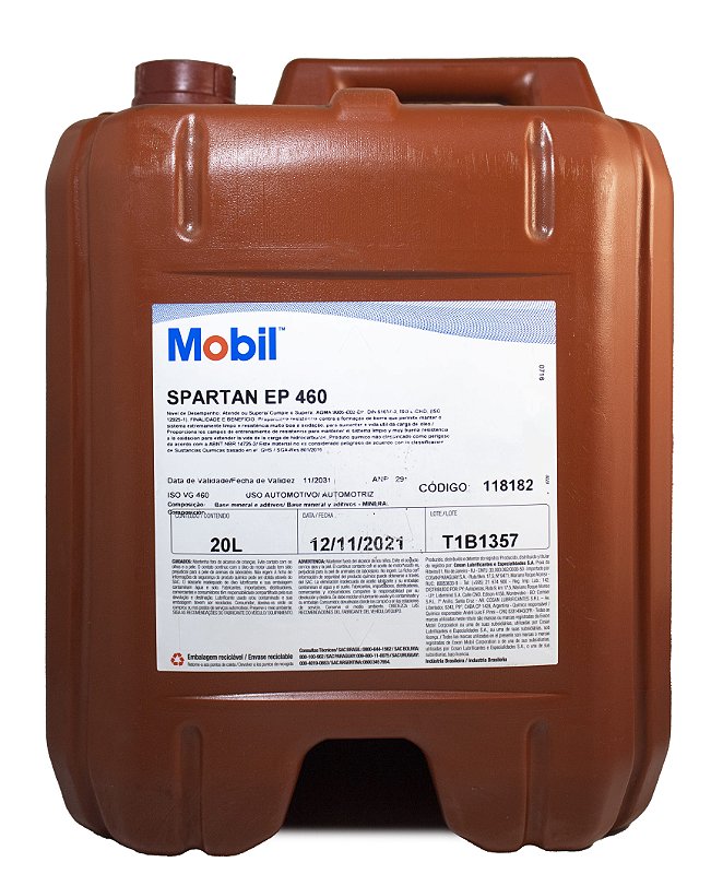 Mobil Spartan EP 460 Balde 20L - MSLub - Sua Troca de Óleo pela Internet