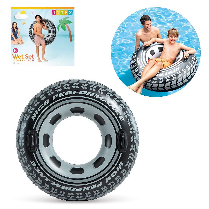 Boia Inflável Pneu de Caminhão Monstro 114cm Intex 56268 - | Fluthua Store