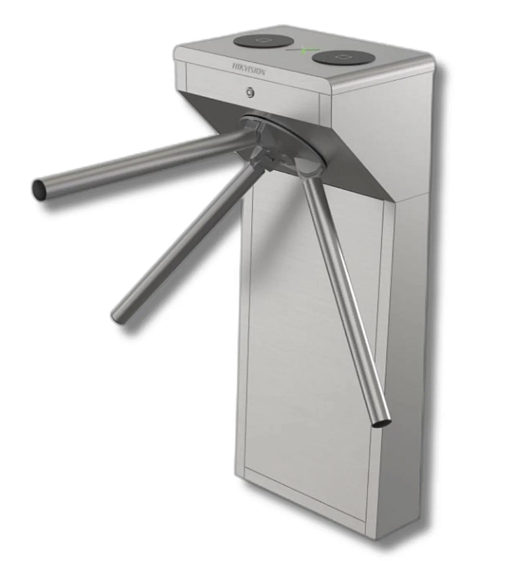 Catraca Inox Hikvision Ds-K3g200lx-R/Pg-Dm55 c/ Furacao P/ Suporte ...