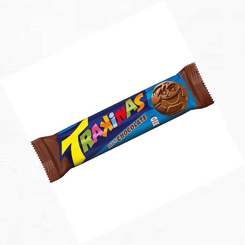 Biscoito Trakinas Recheado Chocolate 126g - Lacta - Docerrano ...