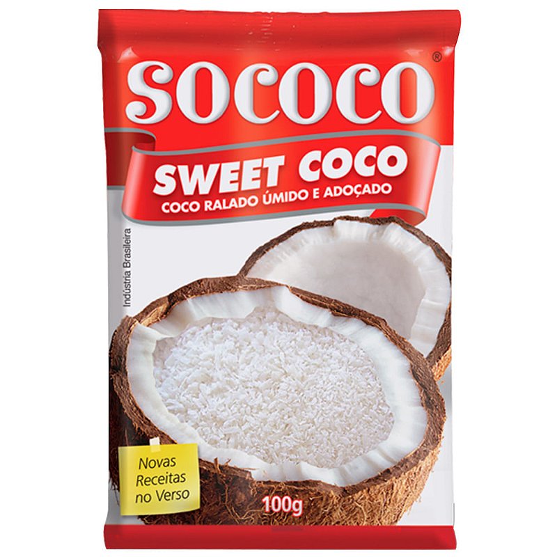Coco Ralado Sococo 100G Sweet Coco Adoçado - Docerrano - Confeitaria e ...