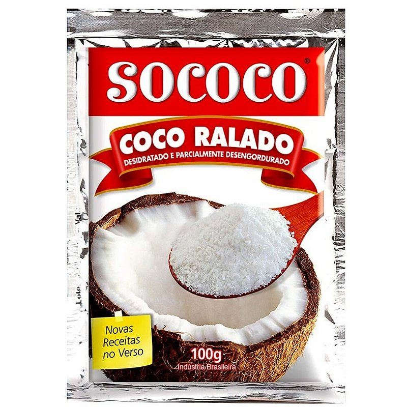 Coco Ralado Sococo 100G - Docerrano - Confeitaria e Festa