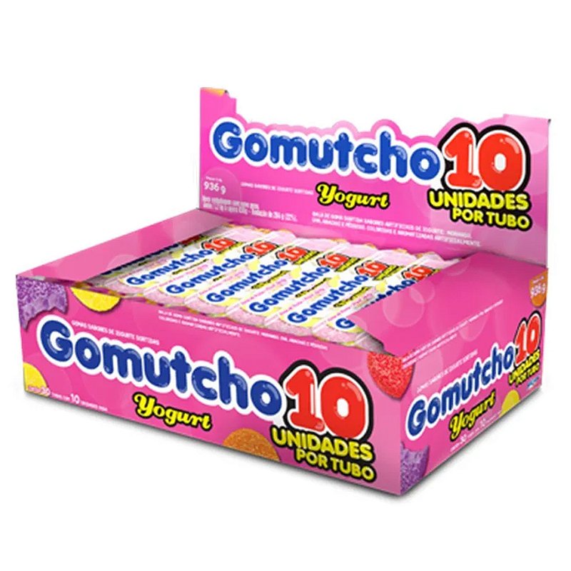 Goma Gomutcho 10 30 Unidades Yogurte - Docerrano - Confeitaria e Festa