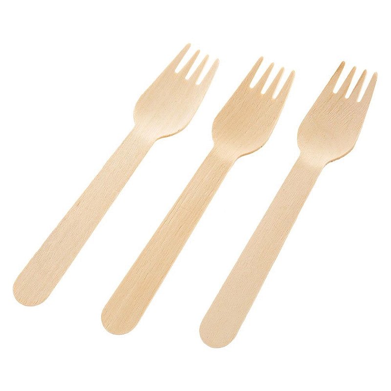 Garfo Madeira Natural 10un - Silver Plastic - Docerrano - Confeitaria e ...