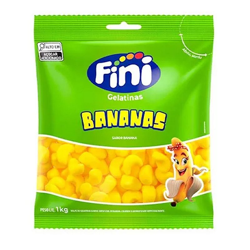Fini Bananas 1kg - Fini - Docerrano - Confeitaria e Festa