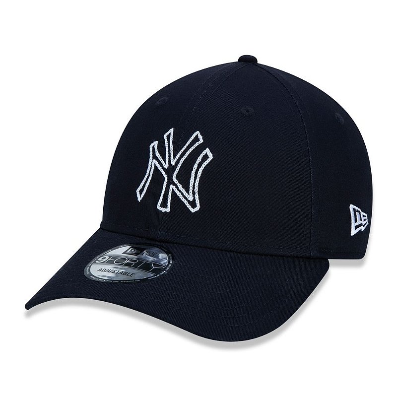 Boné New York Yankees 940 Outline Pontilhado - New Era - FIRST DOWN ...