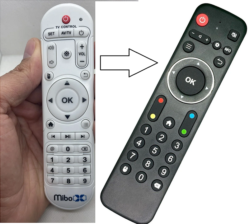 Controle Remoto Clonado para Receptor Mibo X - EVANELETRO.COM - Distribuidor e Revendedor ...