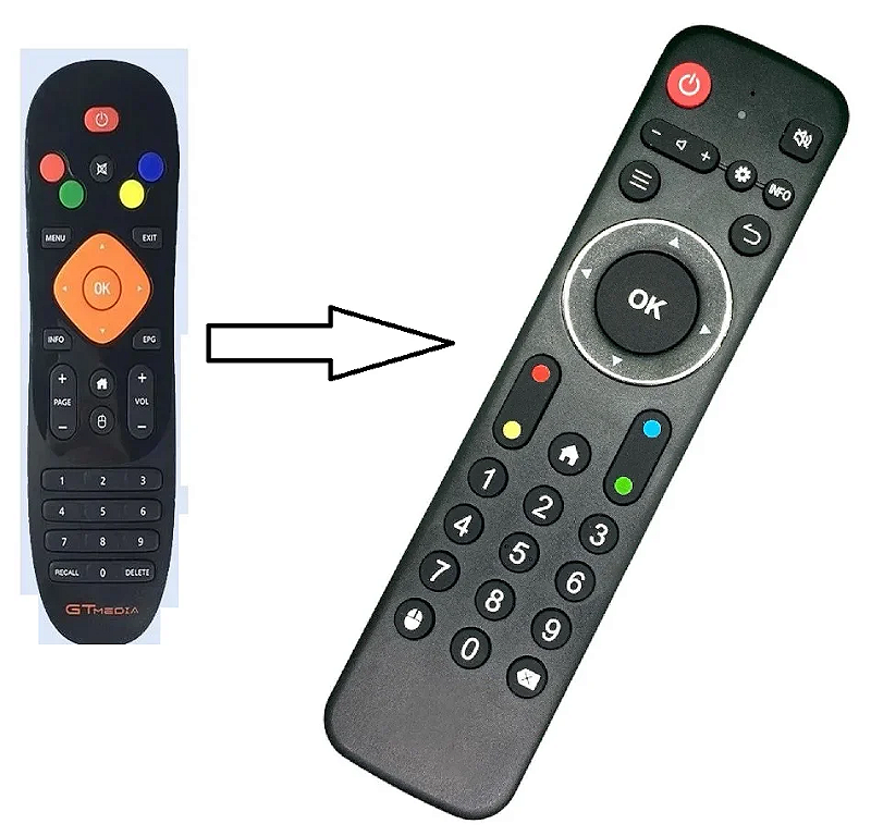 Controle Remoto Receptor GTMEDIA i-Fire G1 / G2 / G3 / G5 / GTC / GTT ...