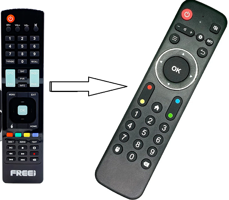 Controle Remoto Para Receptor FREEI PLAY - EVANELETRO.COM ...