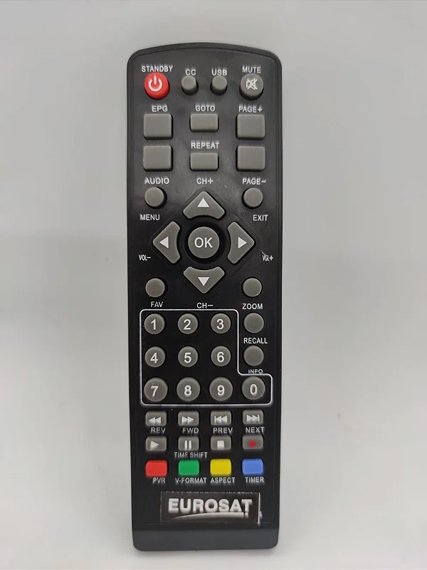 Controle remoto para Receptor Eurosat - EVANELETRO.COM - Distribuidor e Revendedor Receptor e ...
